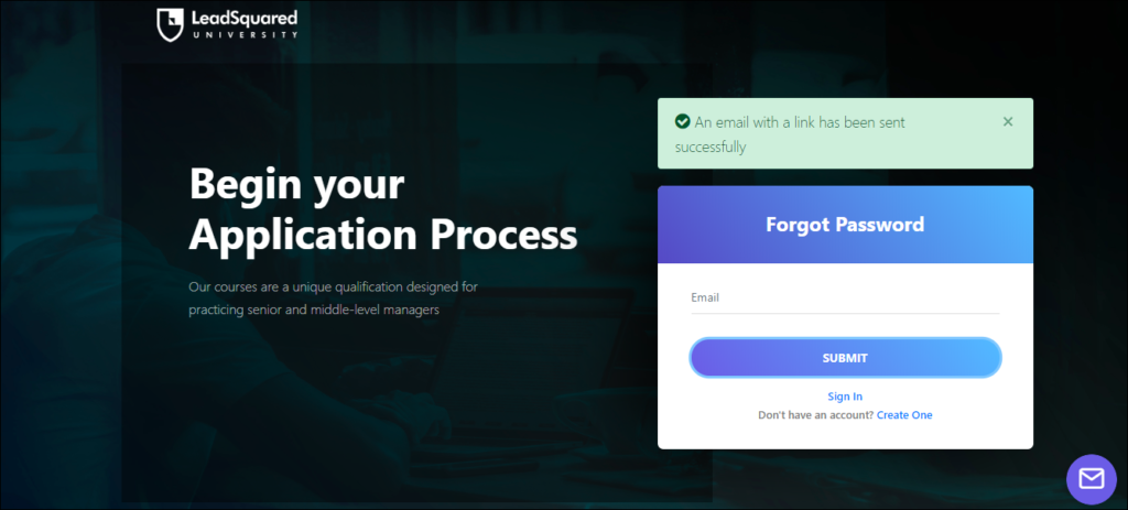 Forgot Password - Api Docs - Leadsquared