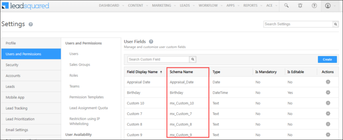 Create a User - Api Docs - Leadsquared