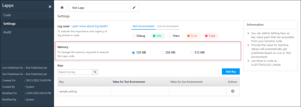 Writing Code in Lapps - Api Docs - Leadsquared
