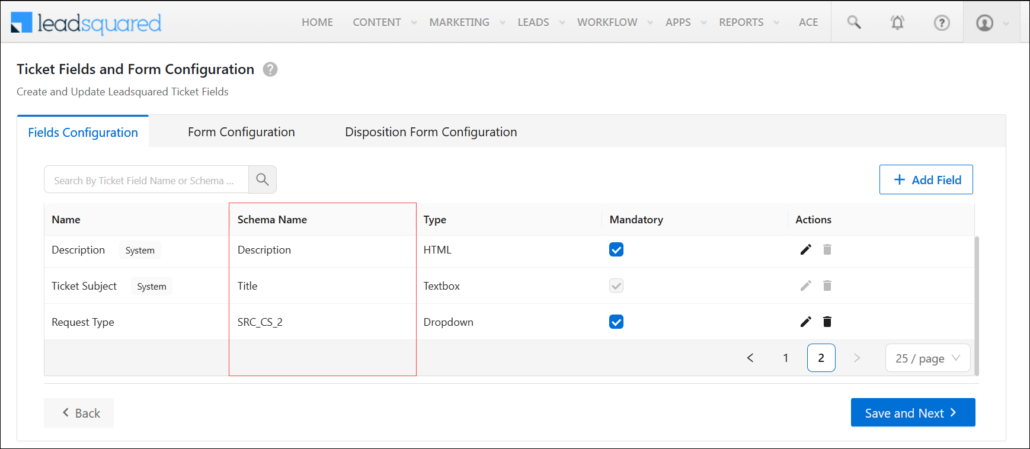 Tickets Advance Search - Api Docs - Leadsquared